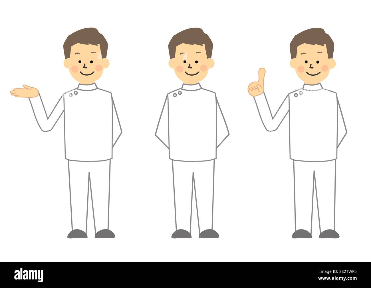 Full body set of doctor Stock Photo - Alamy