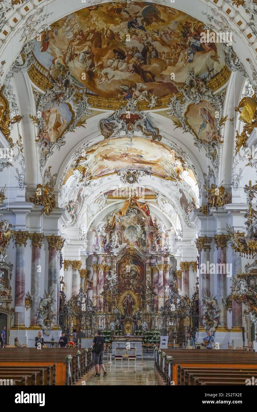 Baroque former Benedictine Abbey Zwiefalten Monastery, Swabian Alb ...