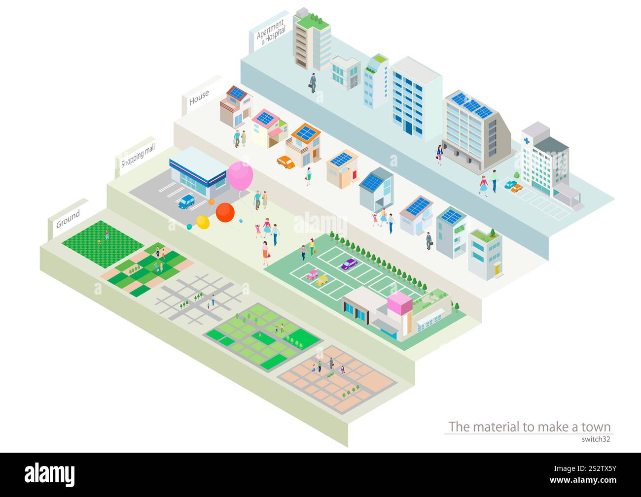 Town Development parts Stock Photo - Alamy