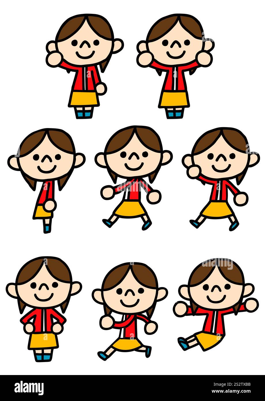 People icon, posing female Stock Photo - Alamy