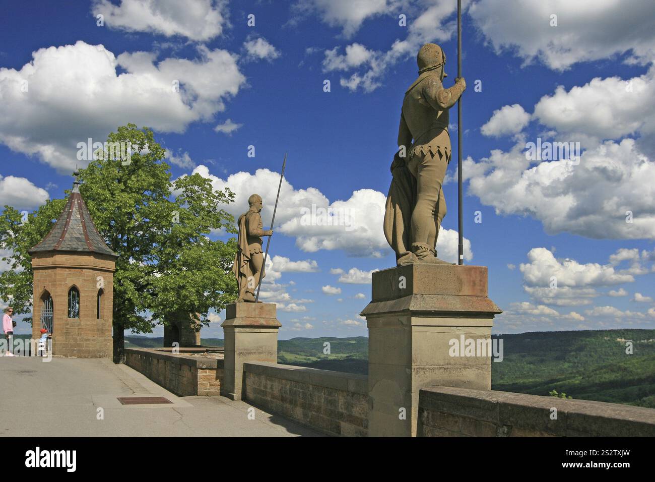 Hohenzollern Castle, ancestral castle of the princely family and former ...