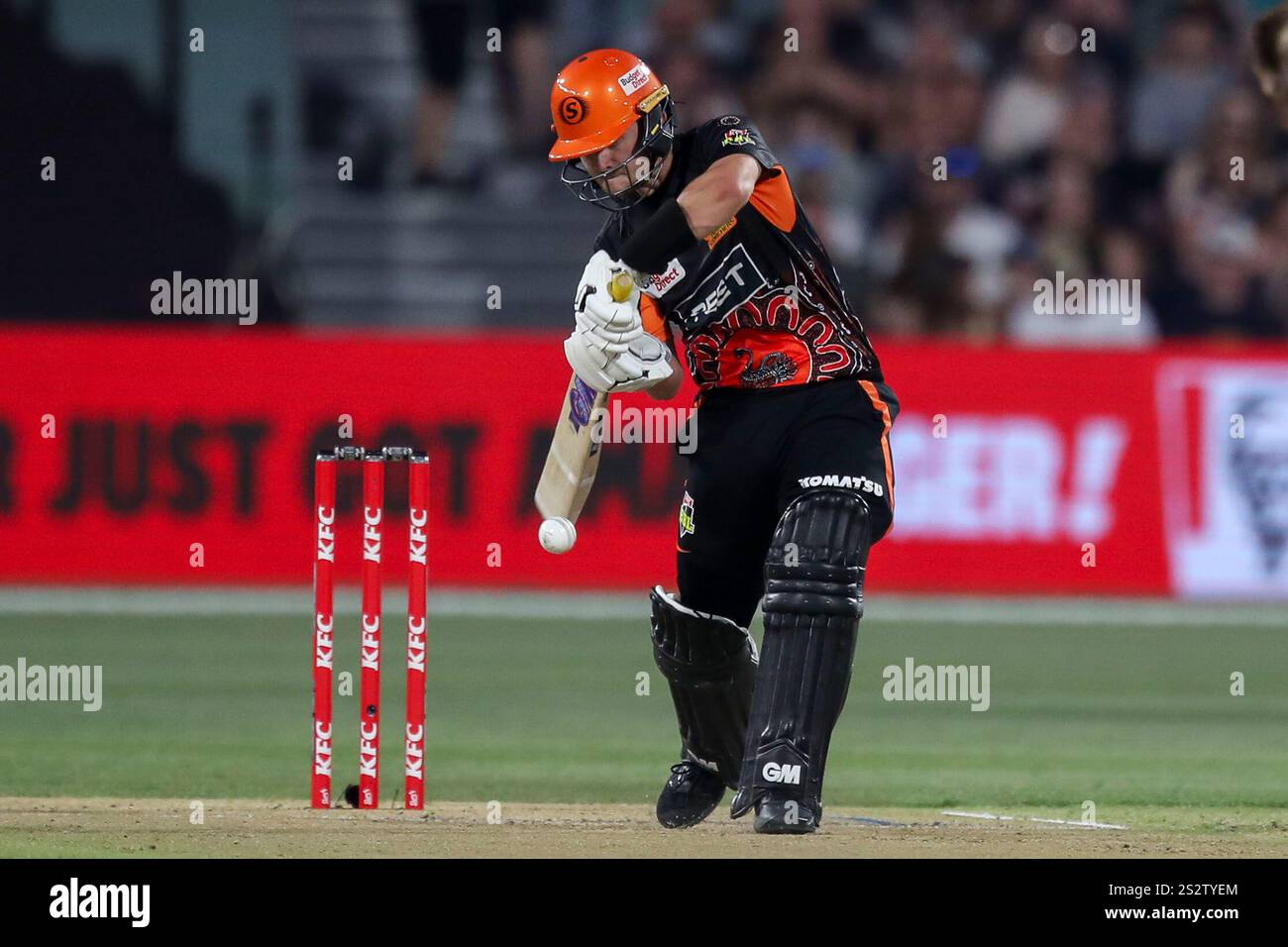 Adelaide, Australia. 31st Dec, 2024. Matthew Hurst of the Scorchers ...