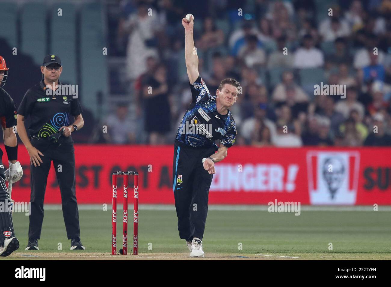 Adelaide, Australia. 31st Dec, 2024. Brendan Doggett of the Strikers ...