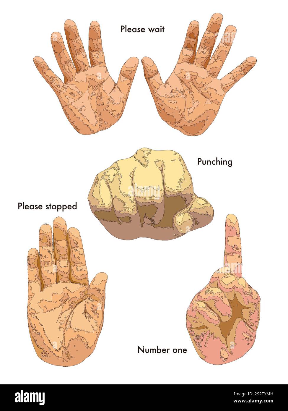 Poses of hands Stock Photo - Alamy