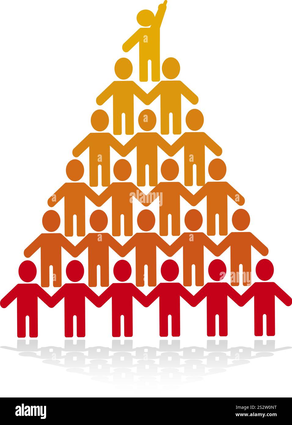 Triangle formation pyramid Cut Out Stock Images & Pictures - Alamy