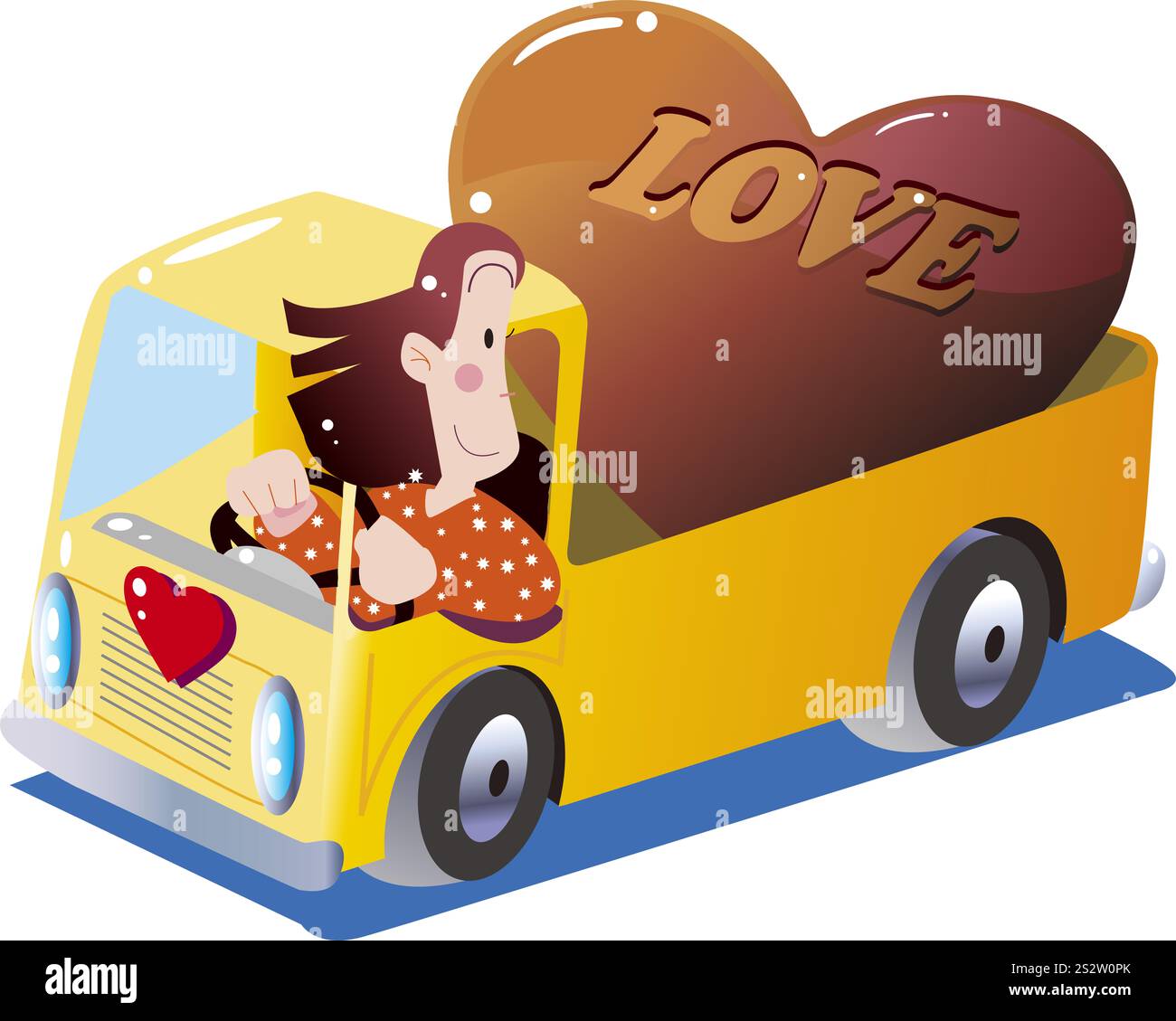 Cute chocolate bar heart Cut Out Stock Images & Pictures - Alamy