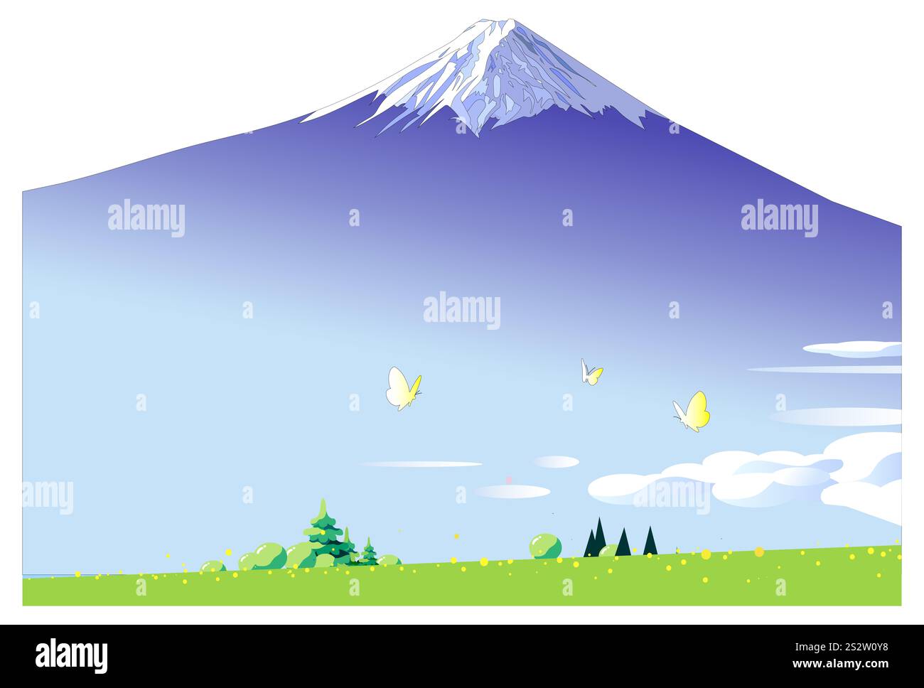 Mount fuji japan spring Cut Out Stock Images & Pictures - Alamy