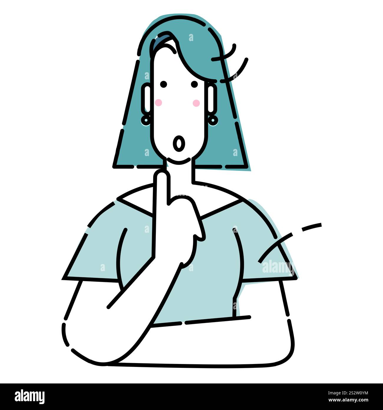 Thinking anxious woman Stock Photo - Alamy