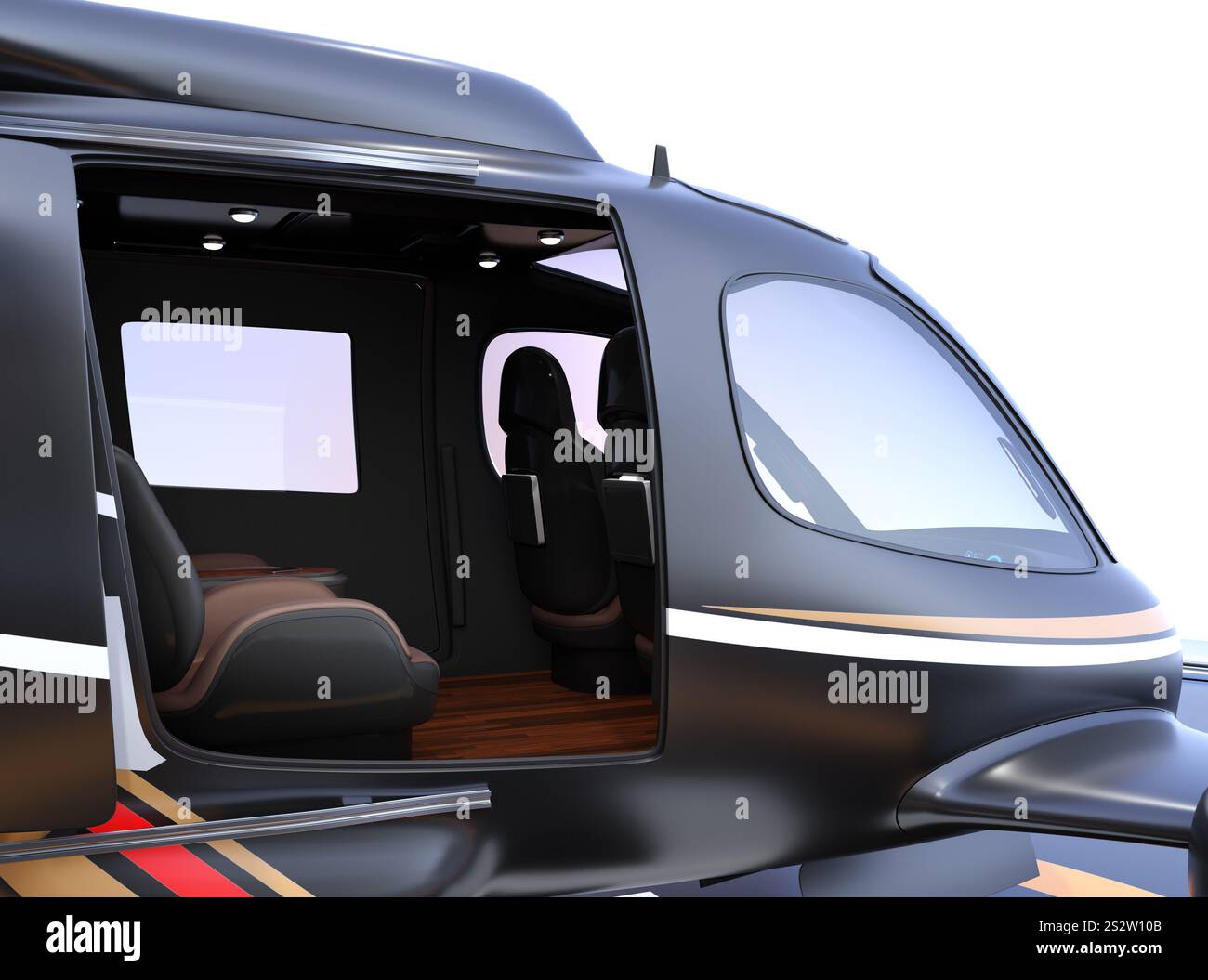 Interior image of a flying taxi Stock Photo - Alamy