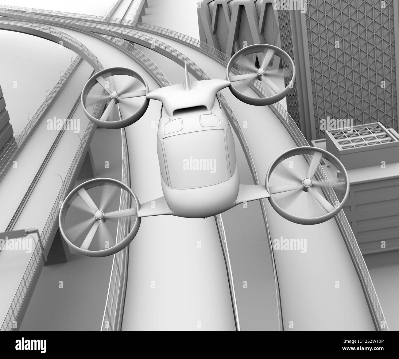 Aircraft over motorway Black and White Stock Photos & Images - Alamy