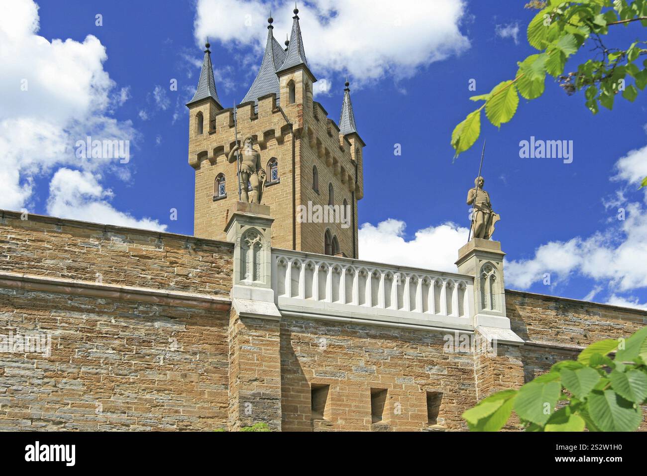 Hohenzollern Castle, ancestral castle of the princely family and former ...