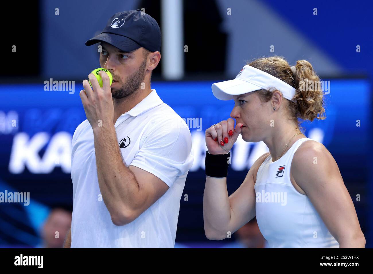 Perth, Australia. 01st Jan, 2025. Tim Puetz and Laura Siegemund of ...