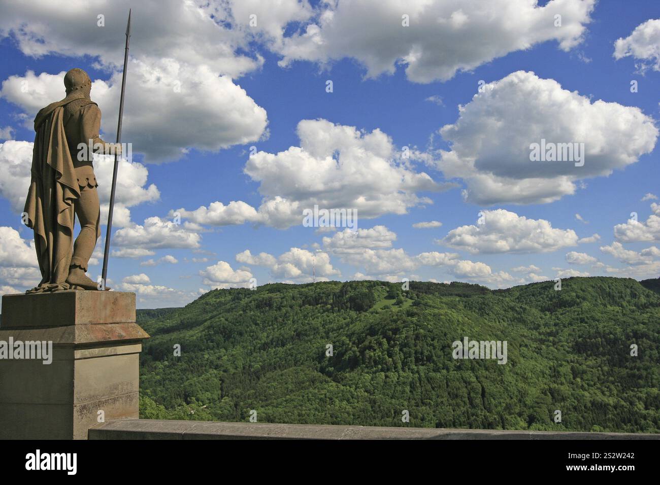 Hohenzollern Castle, ancestral castle of the princely family and former ...