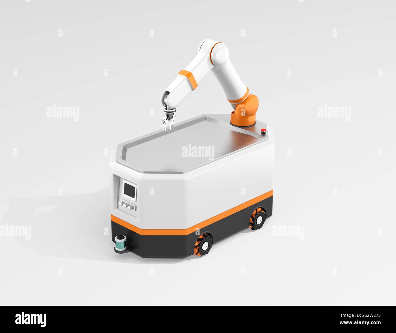 Image of an AGV unmanned transport vehicle in Grayback Stock Photo - Alamy
