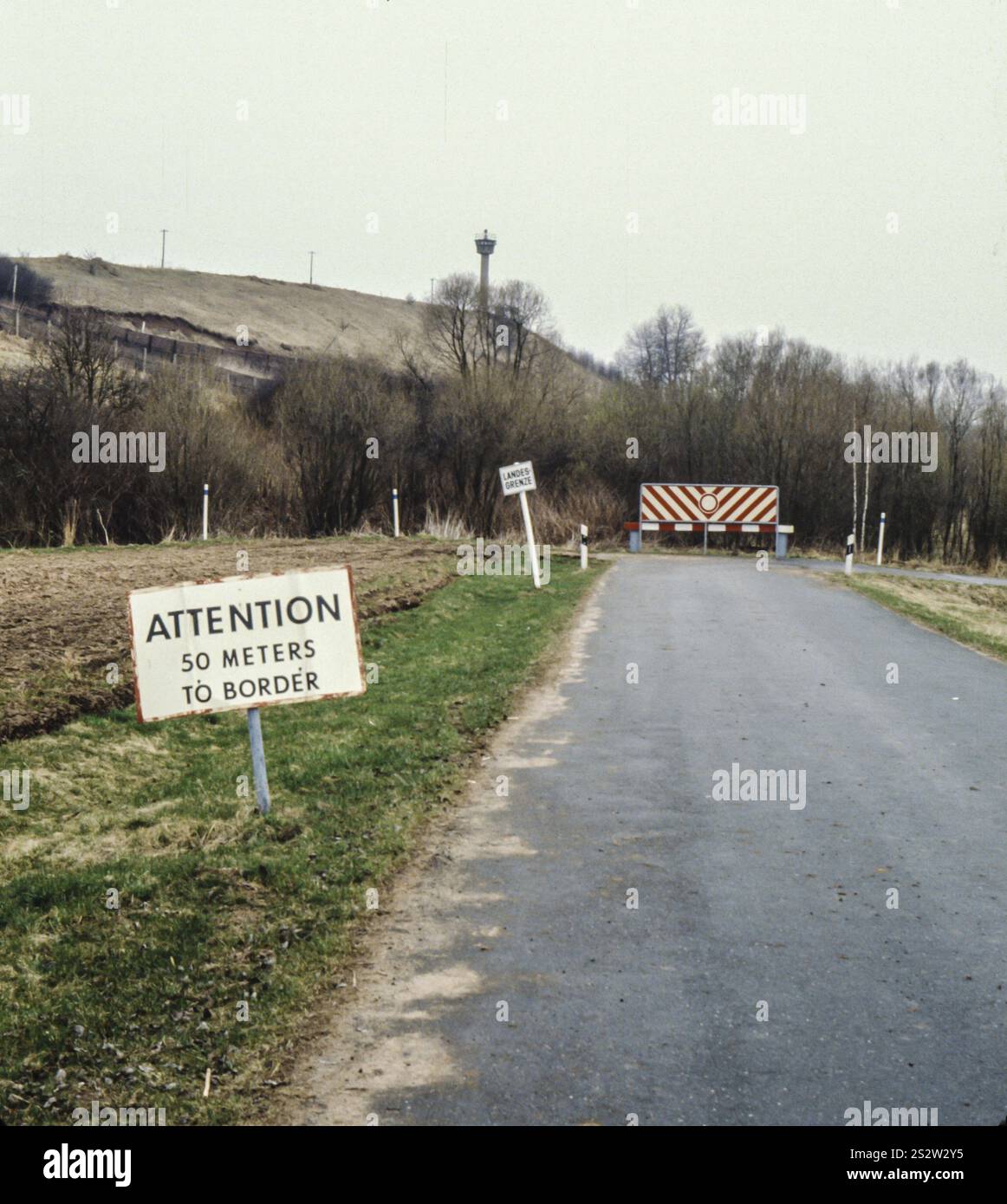 Inner German border between the Federal Republic of Germany FRG and the ...