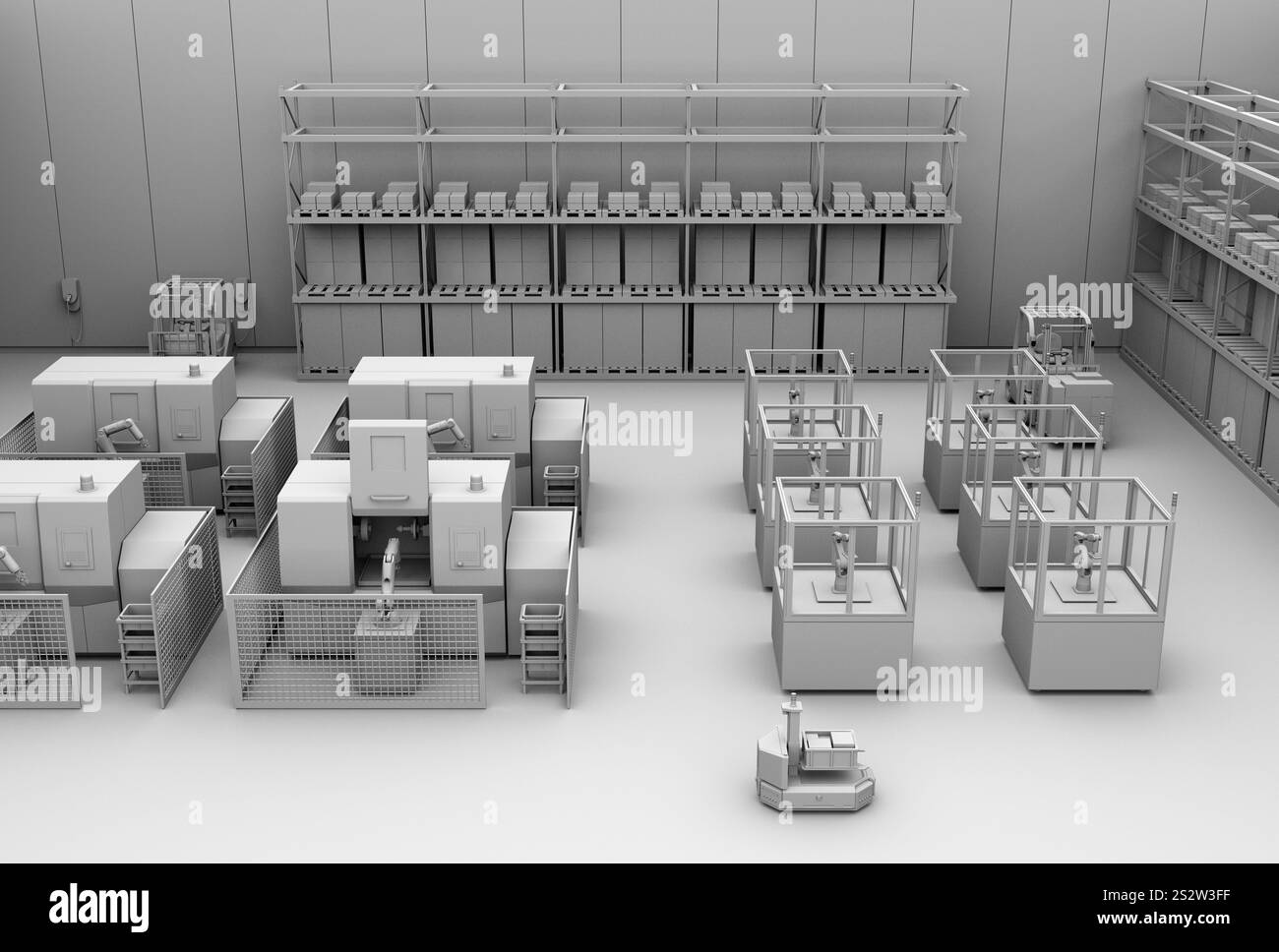 Agv assembly line Black and White Stock Photos & Images - Alamy
