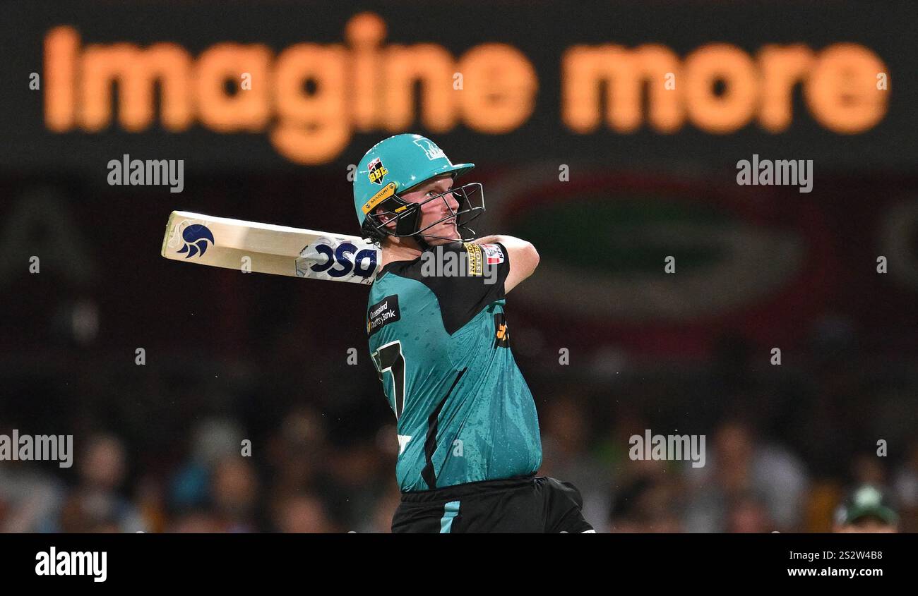 Brisbane, Australia. 01st Jan, 2025. Heat batsman Max Bryant during the ...