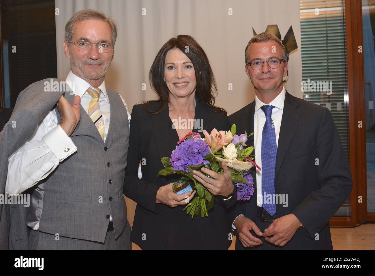 Former Prime Minister Matthias Platzeck with Iris Berben and Economics ...