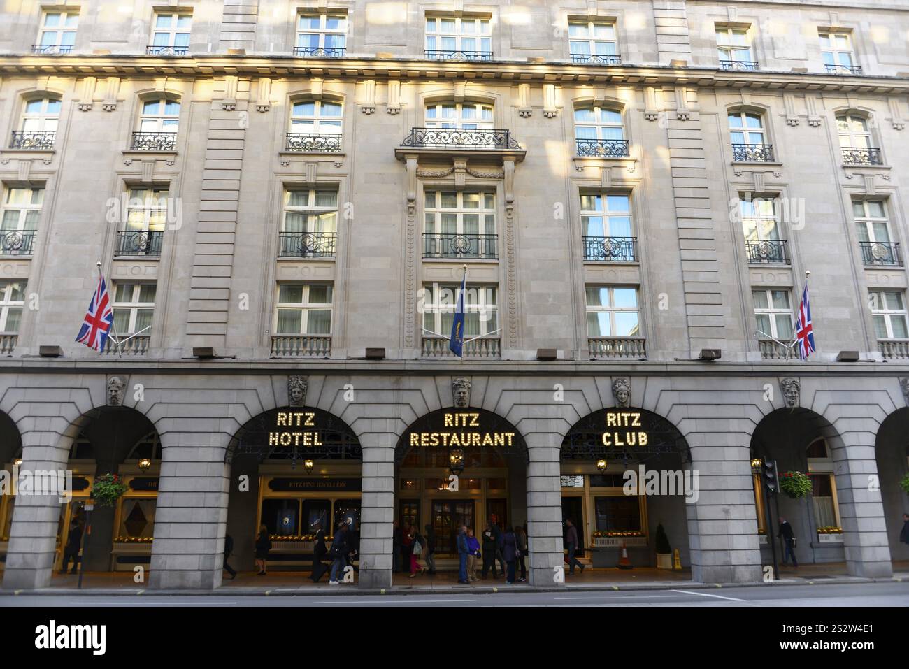 THE RITZ, Hotel, London, London region, Facade of the Ritz Hotel with ...