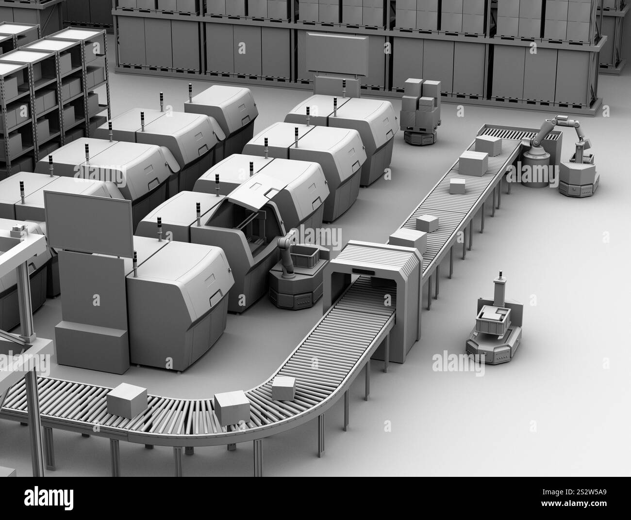 Factory automation conveyor robotic hi-res stock photography and images ...