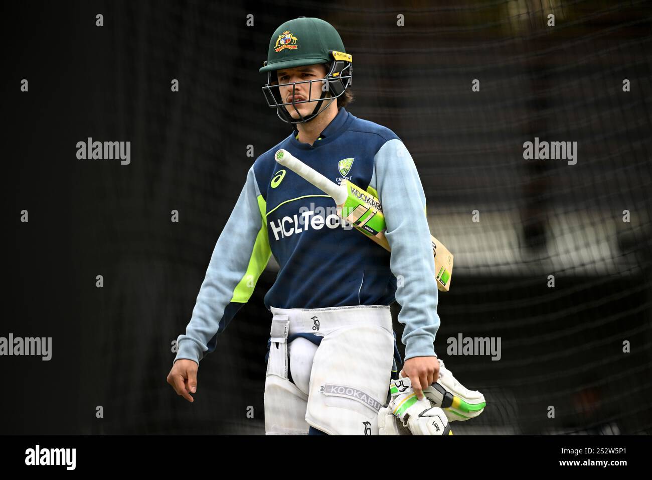 Sam Konstas of Australia takes part in a nets training session ahead of ...