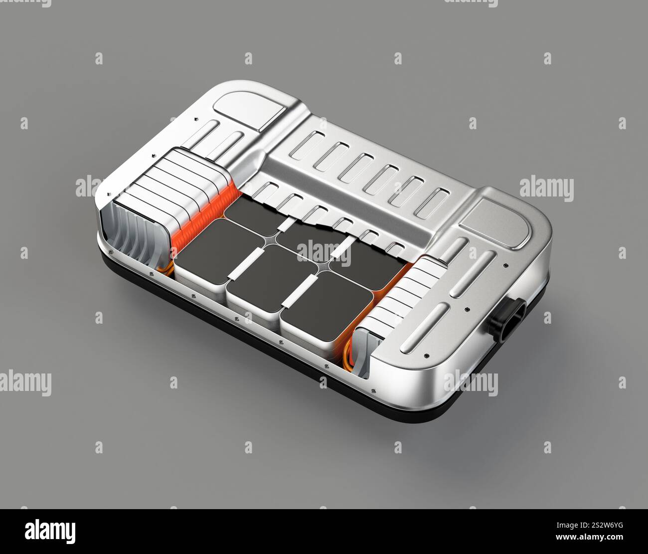 Cutaway model of an electric vehicle battery pack in Greyback Stock ...