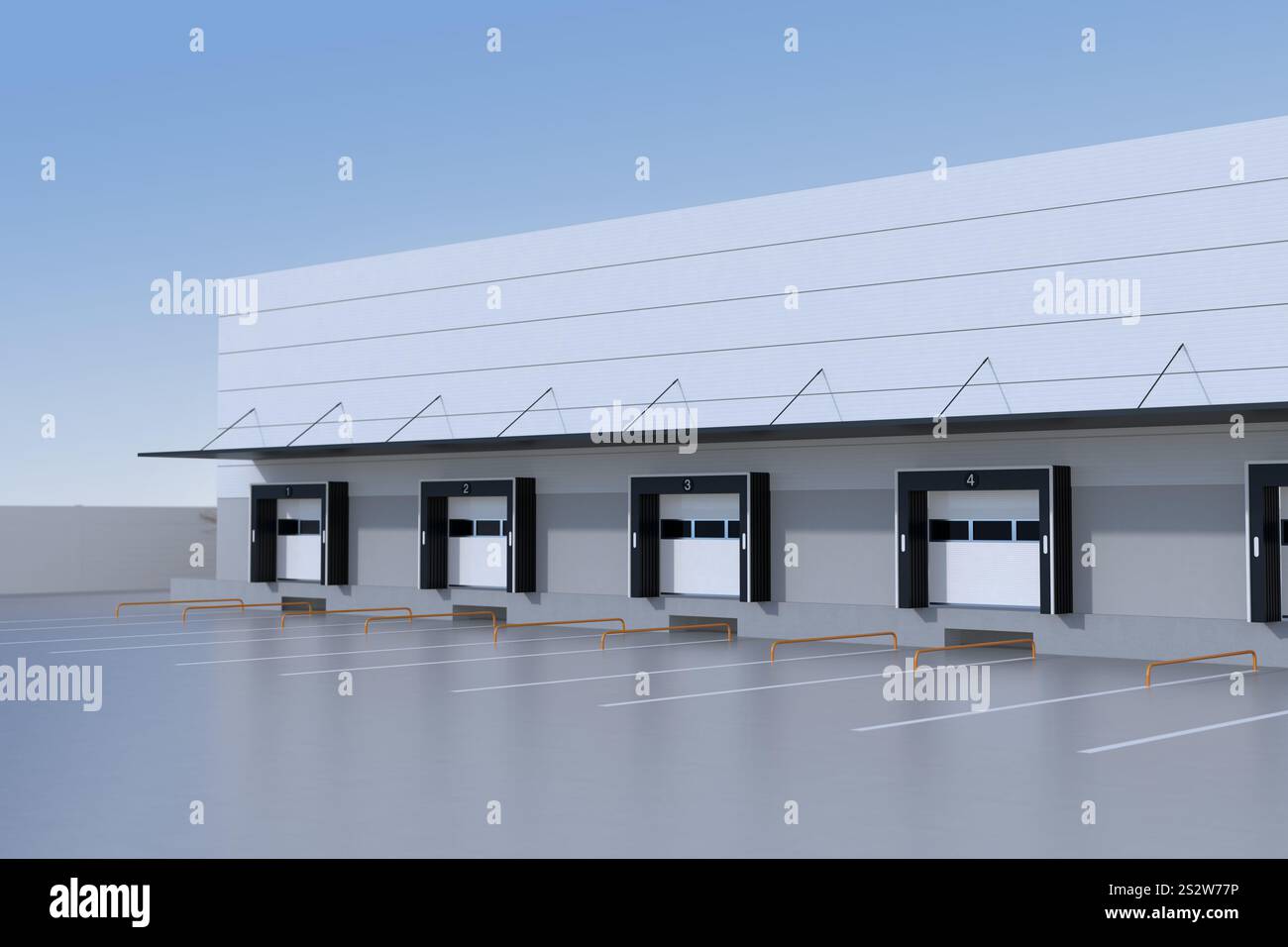 Image of logistics centre truck terminal Stock Photo - Alamy