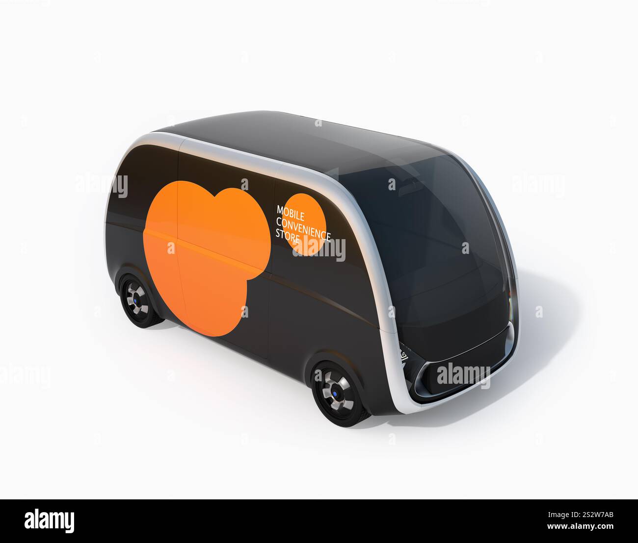Concept image of an automated driverless vending vehicle. Original ...
