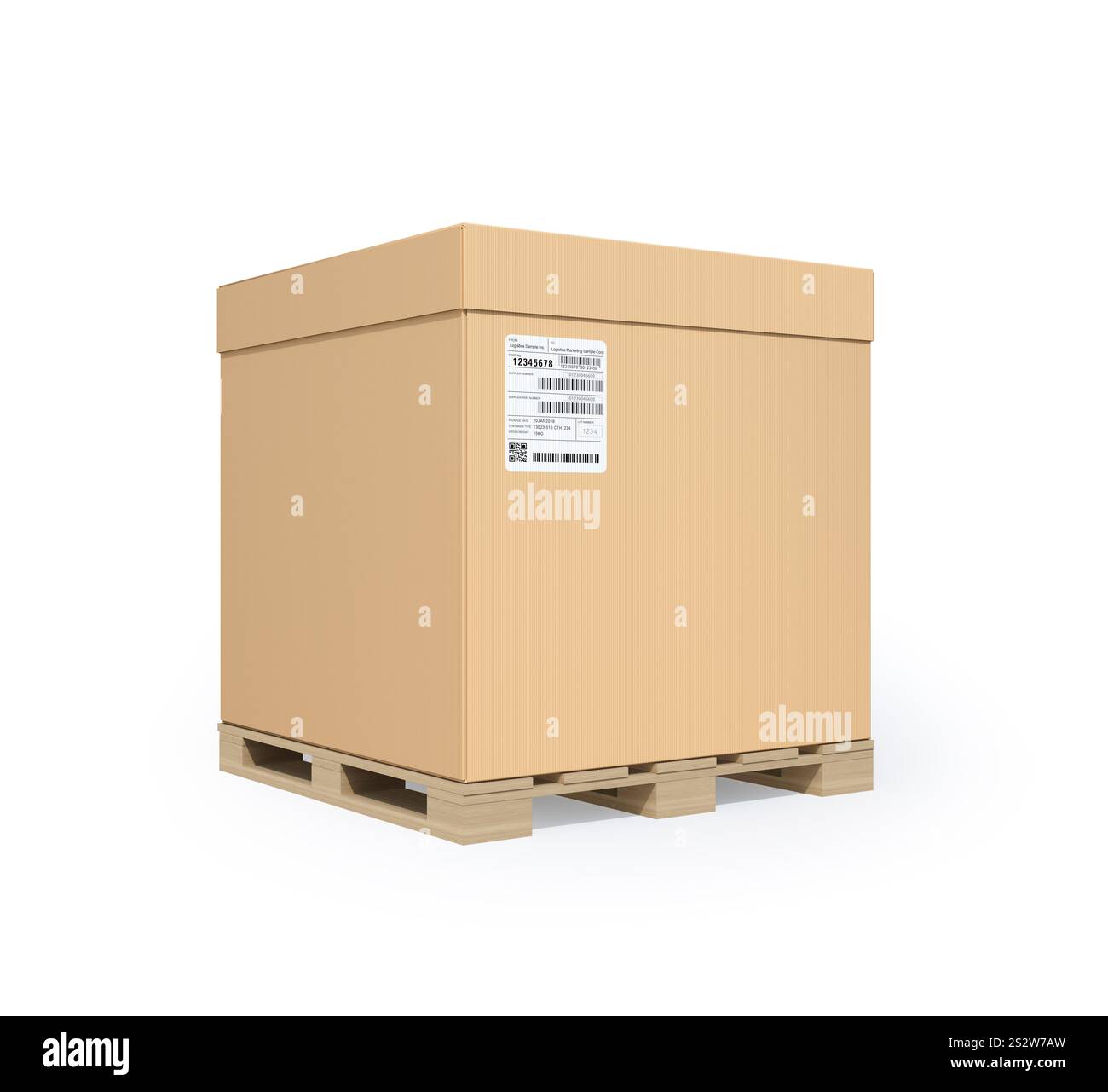 Image of reinforced cardboard with lid Stock Photo - Alamy