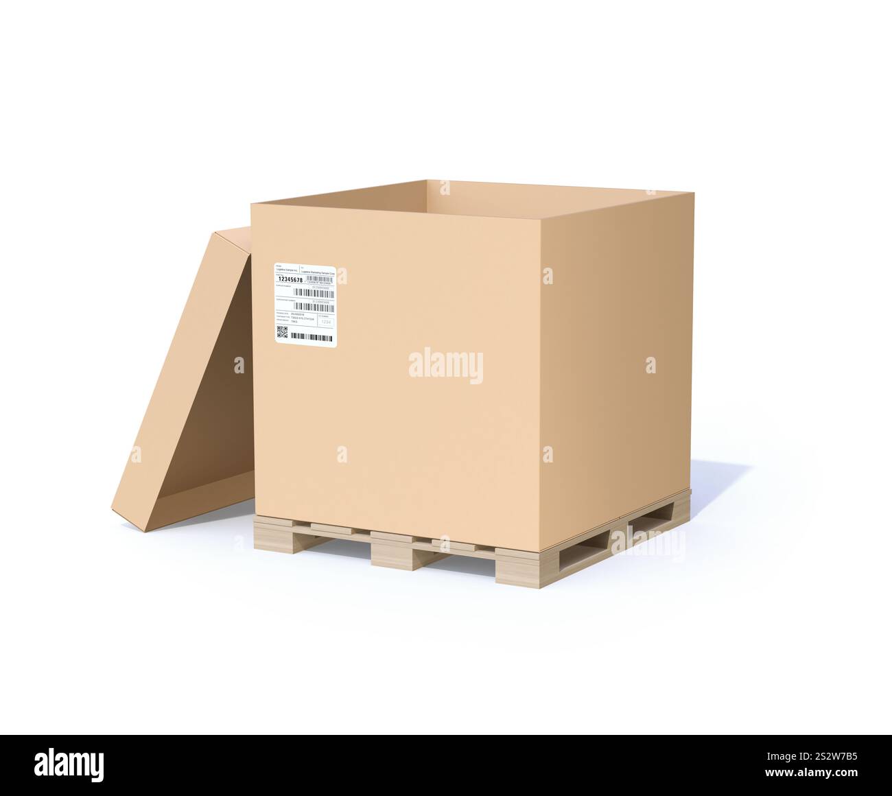 Image of reinforced cardboard with lid off Stock Photo - Alamy