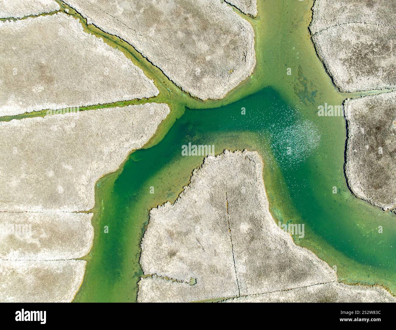 aerial view of wetlands in north sea Stock Photo - Alamy