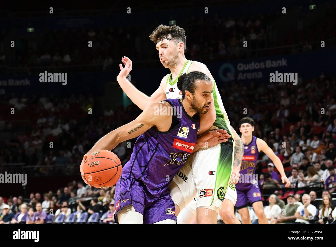 Sydney, Australia. 02nd Jan, 2025. Xavier Cooks of the Kings and Matt ...