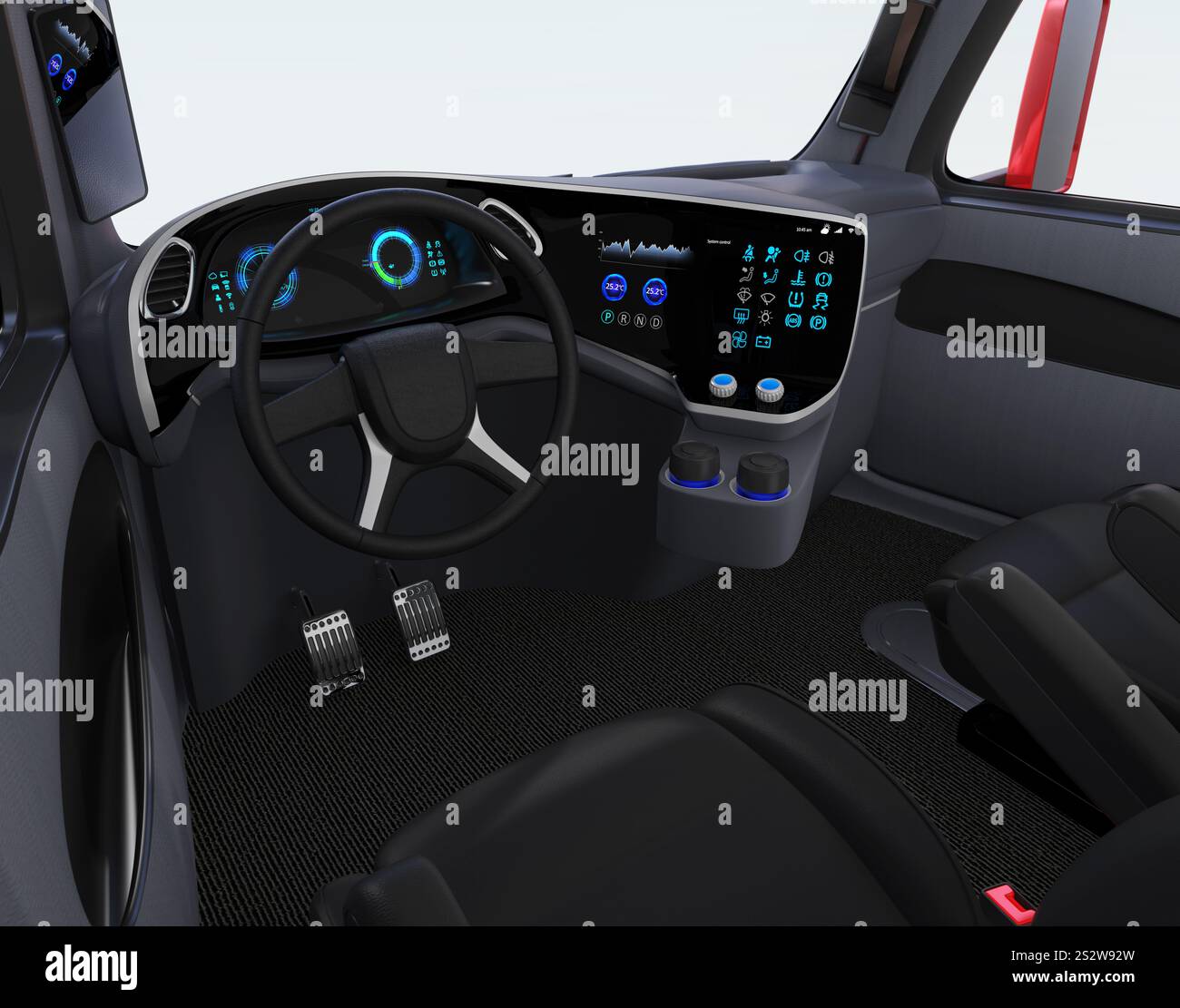 Semi truck dashboard hi-res stock photography and images - Alamy