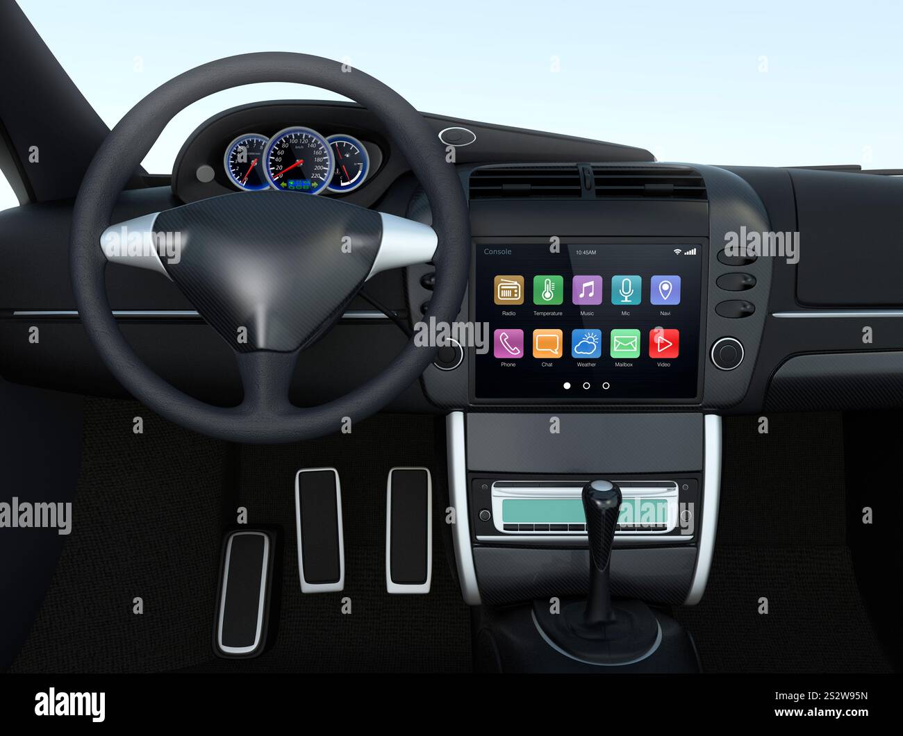 Intelligent car navigation systems Stock Photo - Alamy