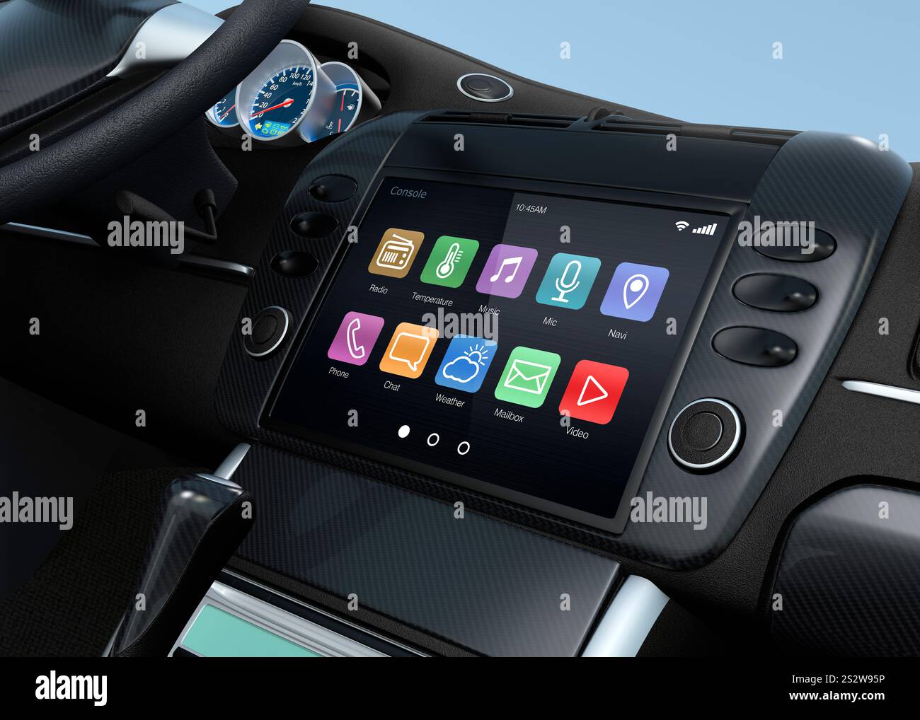Intelligent car navigation systems Stock Photo - Alamy