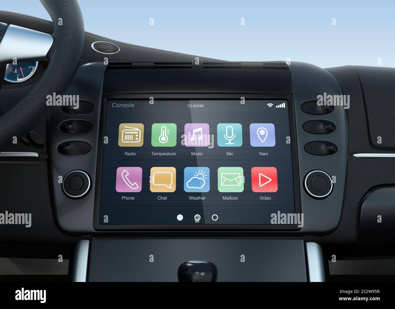 Intelligent car navigation systems Stock Photo - Alamy