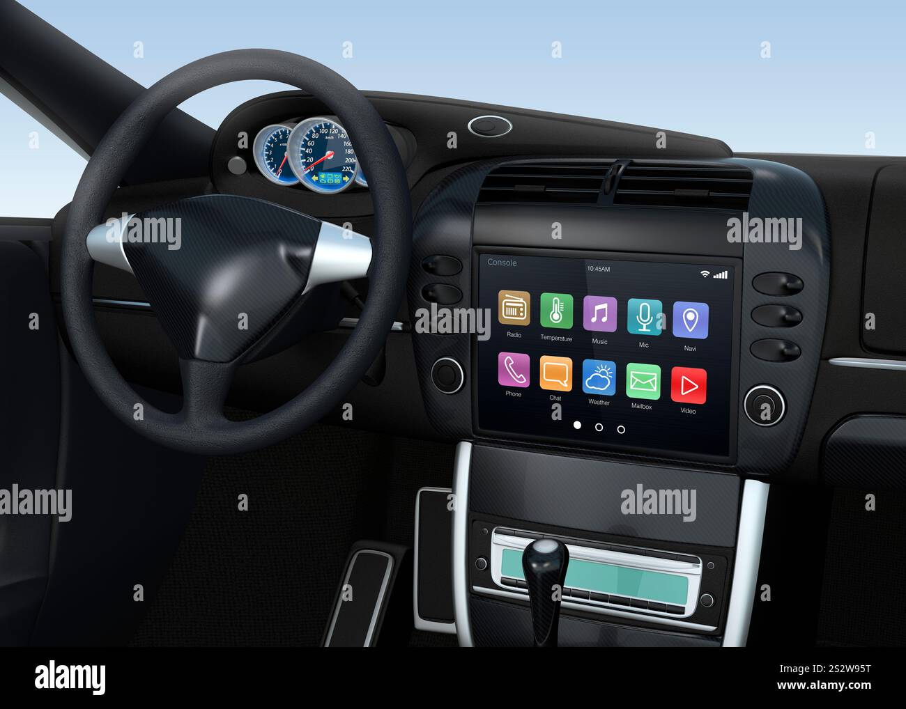 Intelligent car navigation systems Stock Photo - Alamy