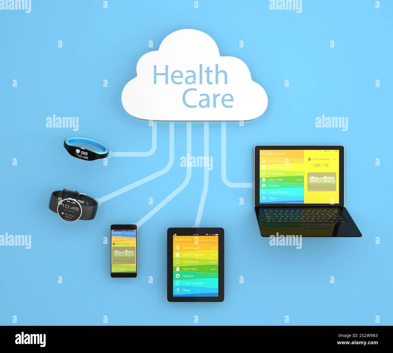 Healthcare digital network hi-res stock photography and images - Alamy