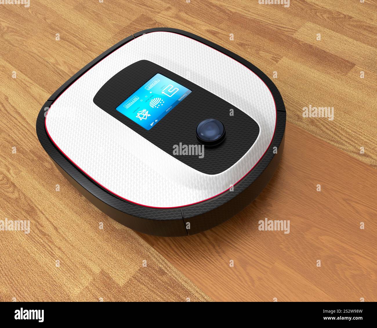 Cleaning robot with touch screen Stock Photo - Alamy