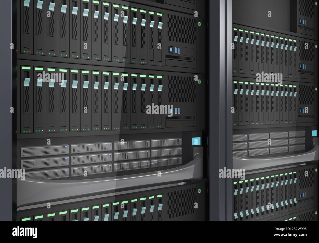 Blade server rack Stock Photo - Alamy