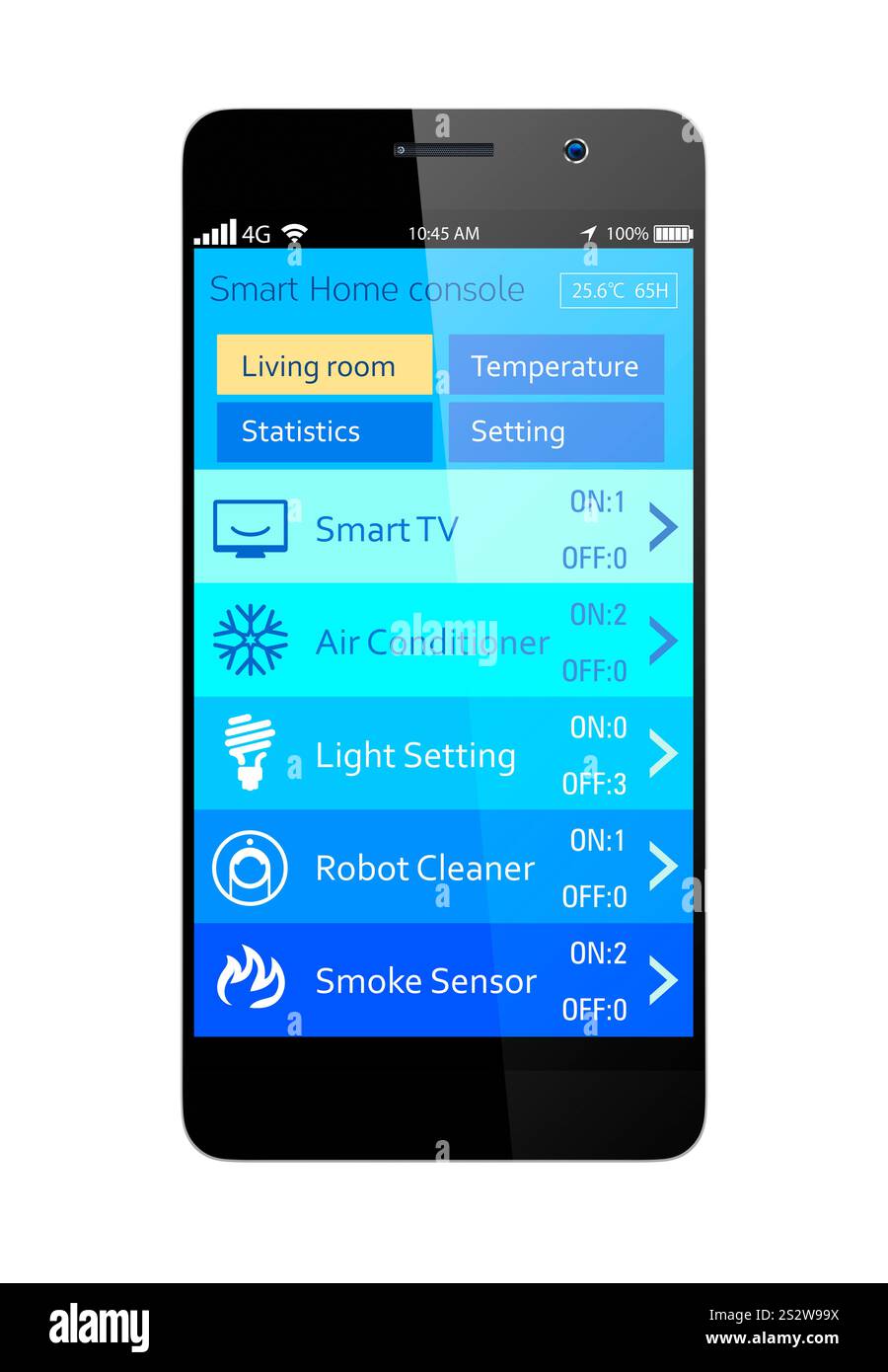 Smart home energy management app Stock Photo - Alamy