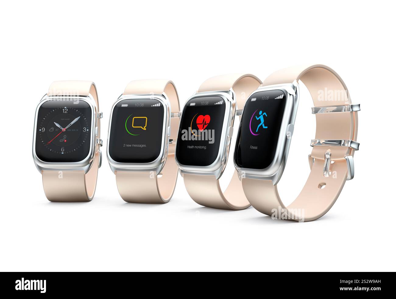 Smartwatch and apps Stock Photo - Alamy