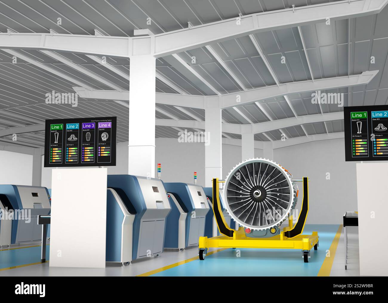 Smart factory concept for 3D printed production Stock Photo - Alamy