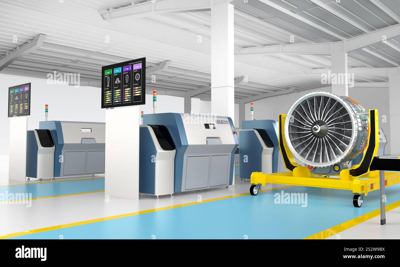 Smart factory concept for 3D printed production Stock Photo - Alamy
