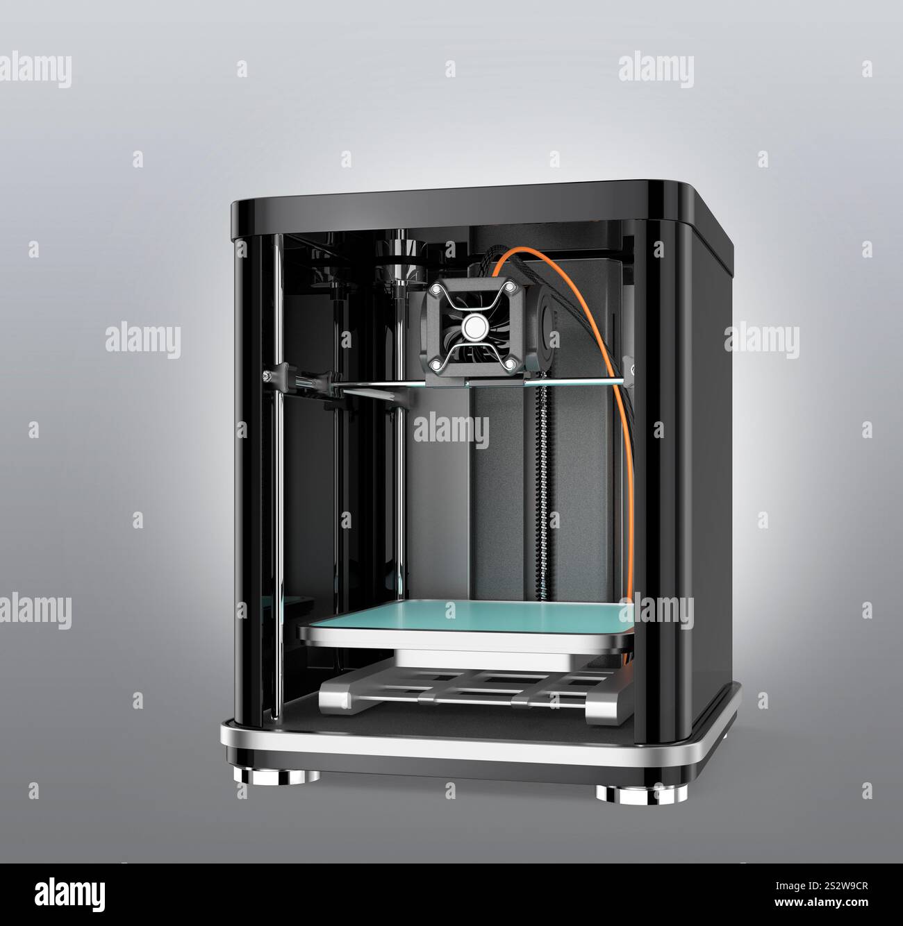 Printer silver metallic chrome hi-res stock photography and images - Alamy