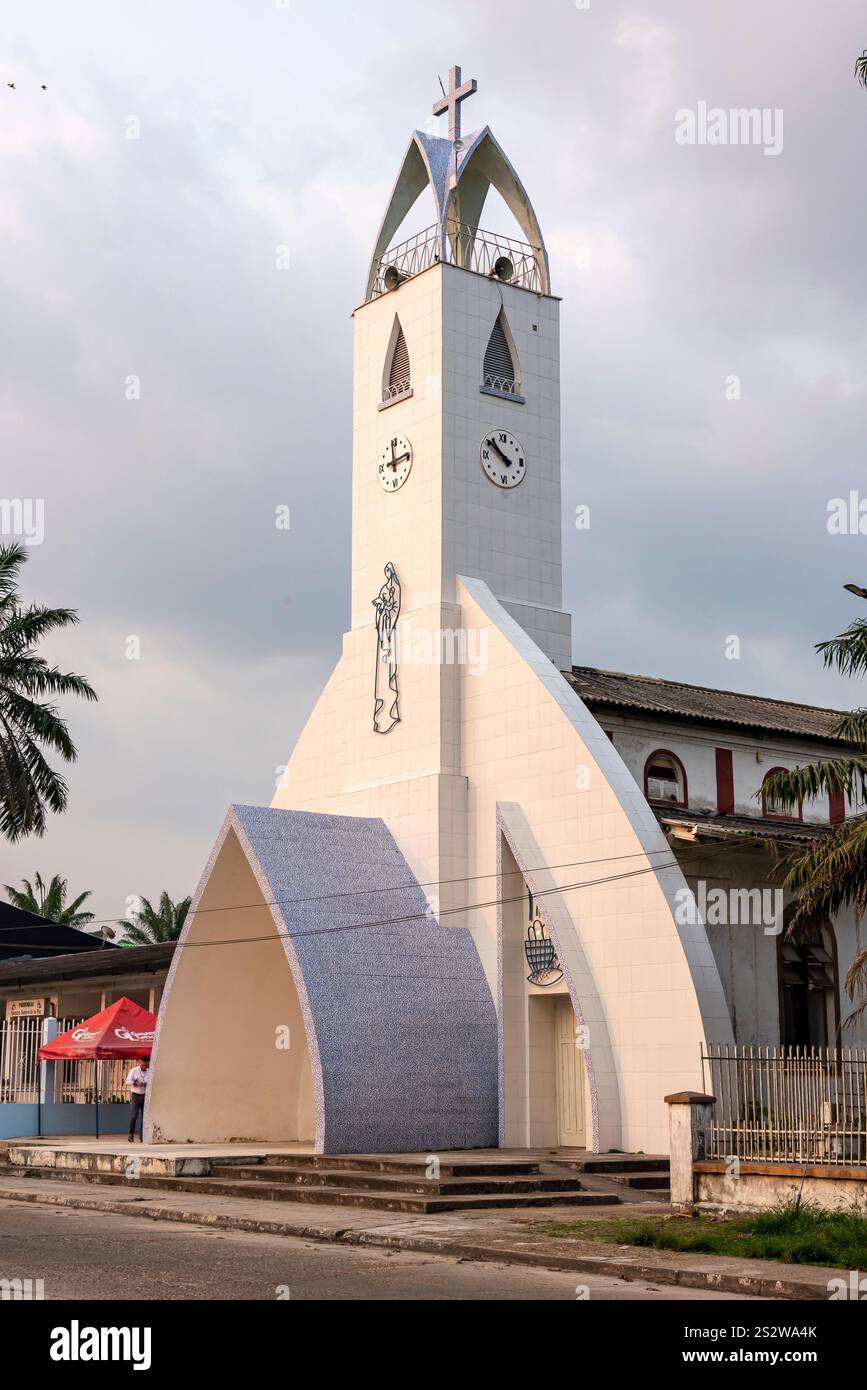 Leticia church at Santander Park. Leticia, Amazonas, Colombia Stock ...