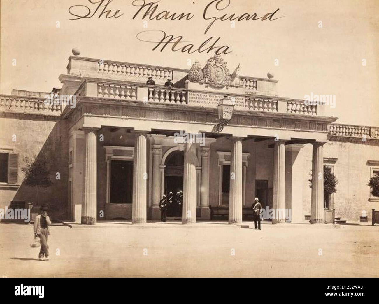 Francis Frith, The Main Guard, Malta Stock Photo - Alamy
