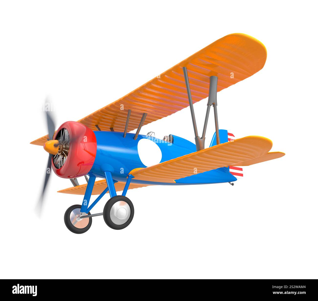 Retro airplane flying in sky Cut Out Stock Images & Pictures - Alamy