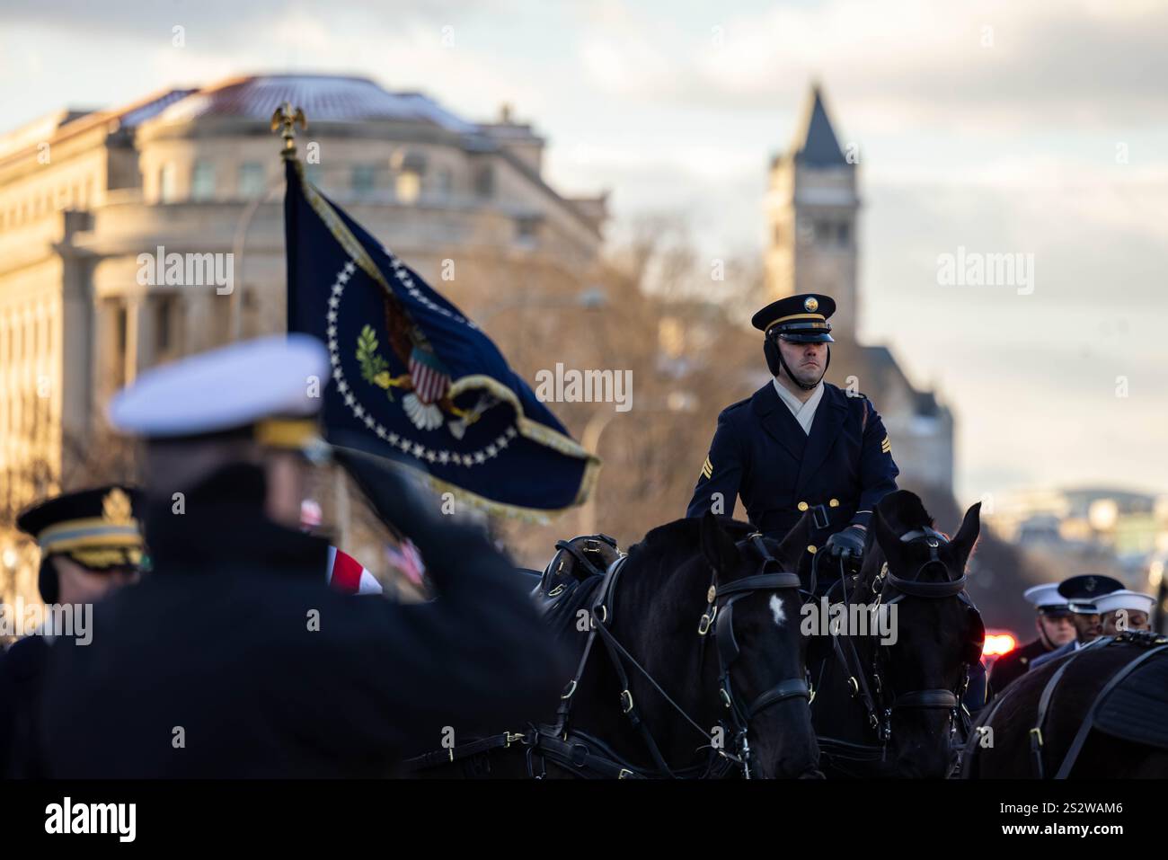 A U.S. Army Sergeant, assigned to Caisson Platoon, 3rd U.S. Infantry ...