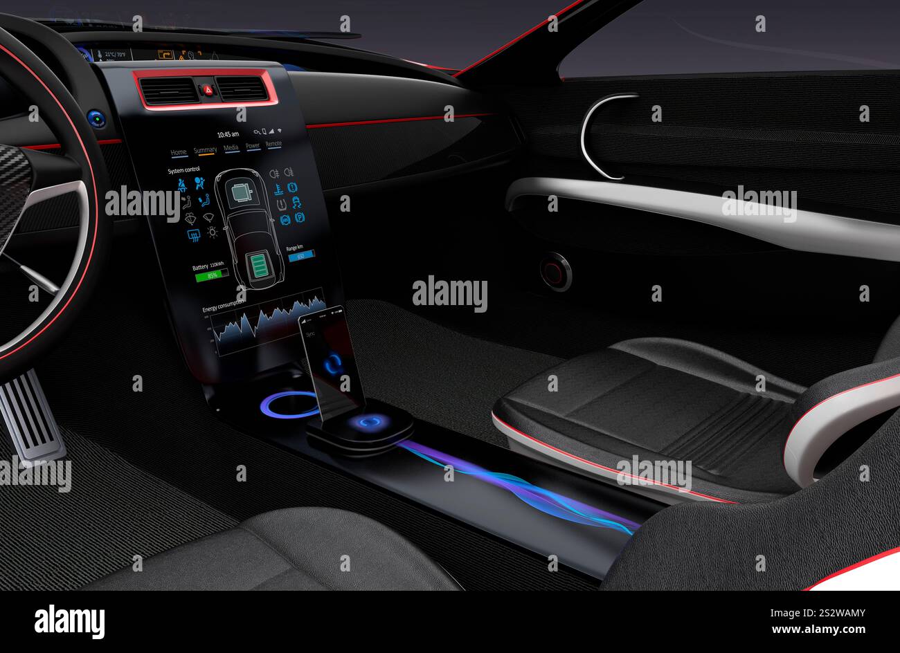 Automotive console interface UI concept Stock Photo - Alamy